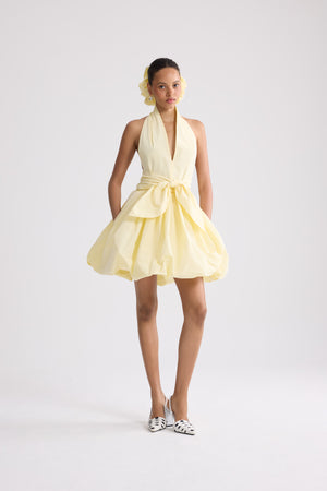 Patou | Knotted Recycled Faille Mini Bloomer Dress