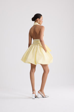 Patou | Knotted Recycled Faille Mini Bloomer Dress
