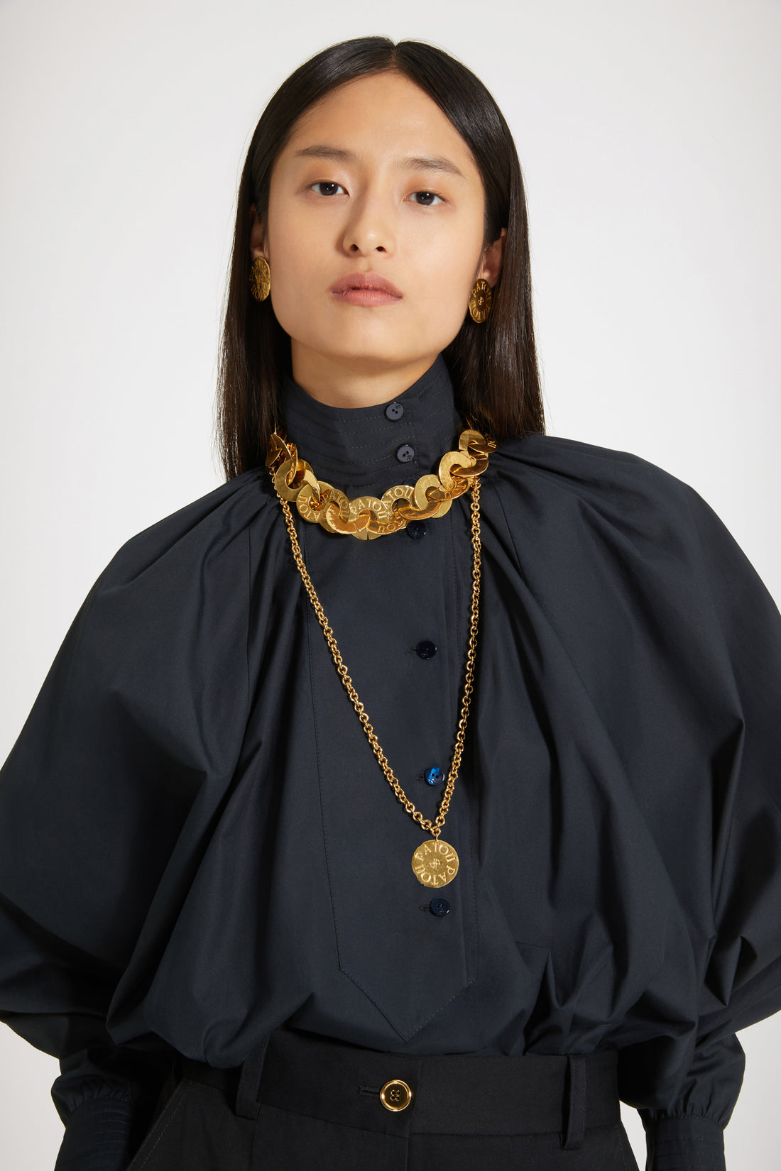 Patou | High-neck blouse in organic cotton
