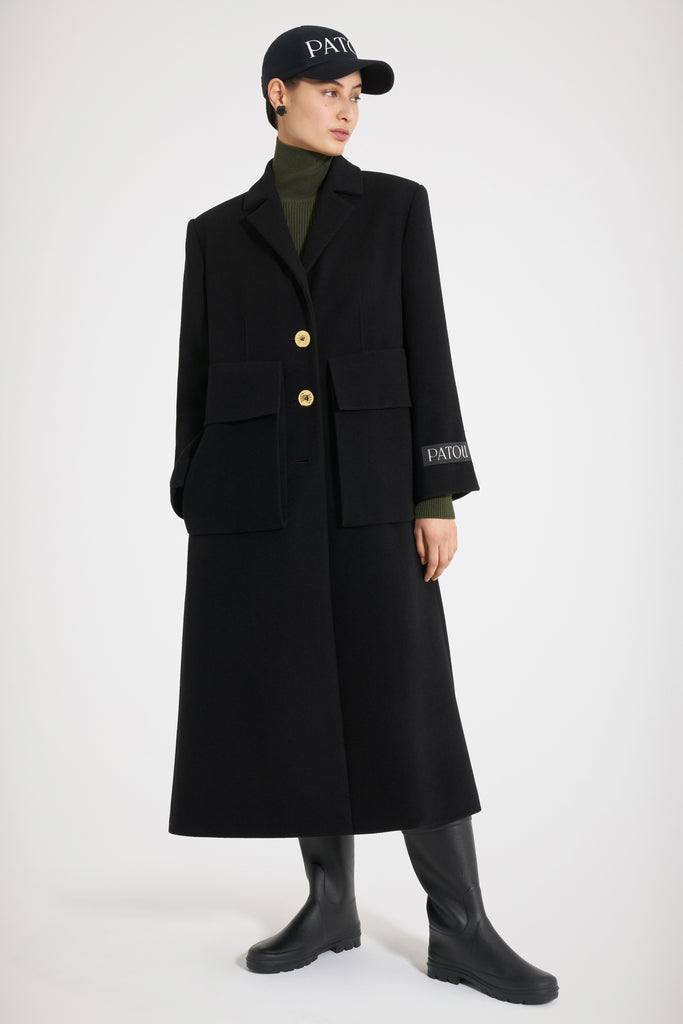 Patou | Maxi pocket coat in wool